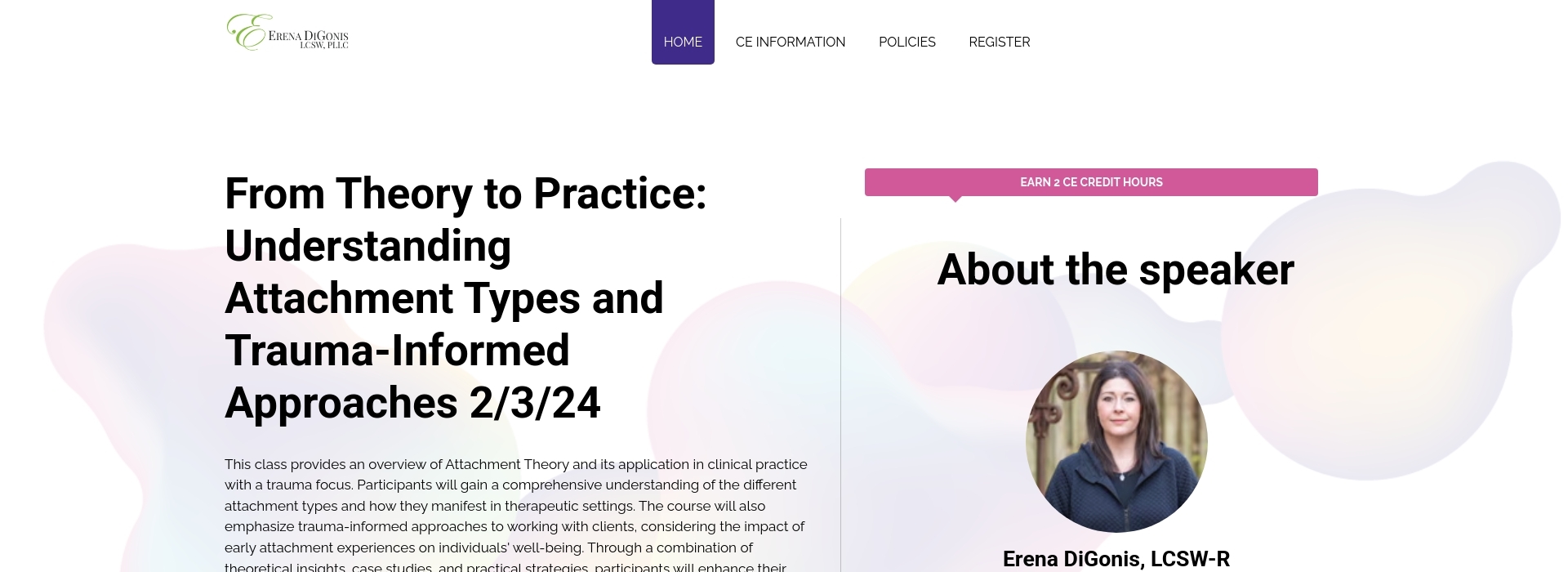From Theory to Practice: Understanding Attachment Types and Trauma-Informed Approaches 2/3/24