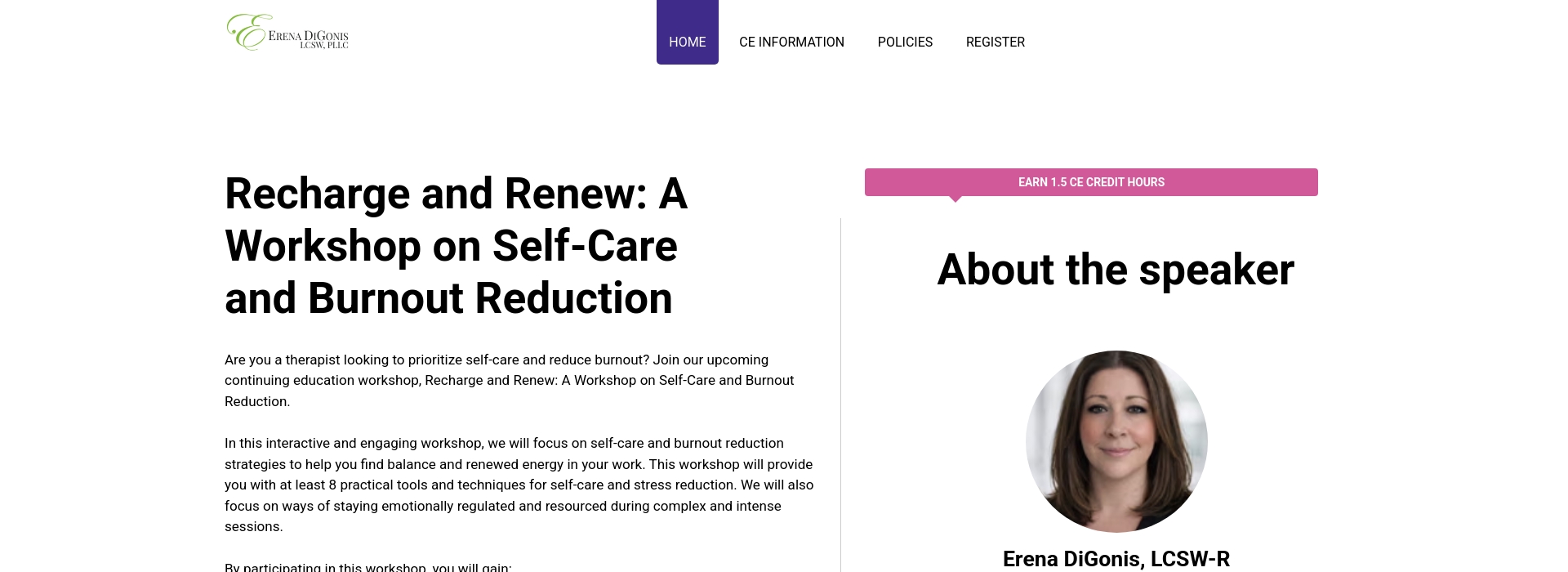 Recharge and Renew: A Workshop on Self-Care and Burnout Reduction